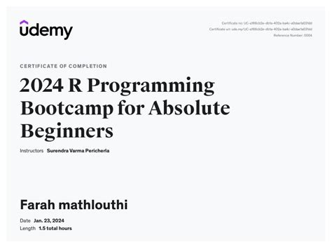 Rprogramming Dataanalysis Udemy Farah Mathlouthi