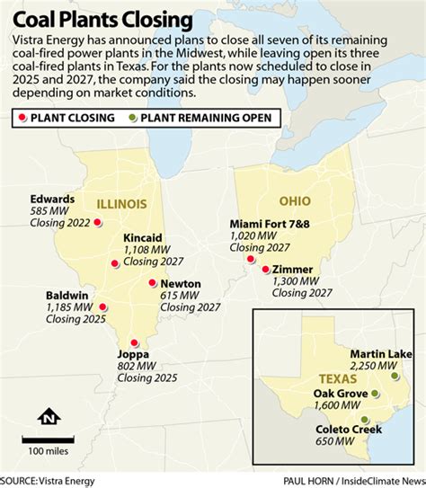 Map Coal Plants Closing Inside Climate News