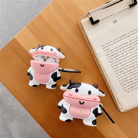 Adorable Silicone Cow Airpods Pro Case Airpods Protective Etsy