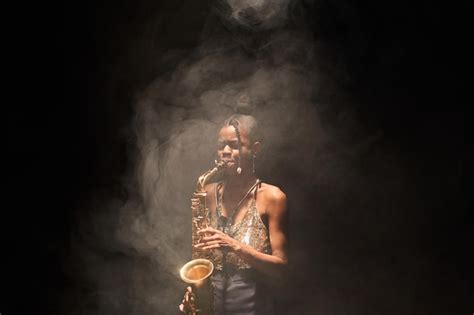 Premium Photo Woman Playing Saxophone And Performing Jazz
