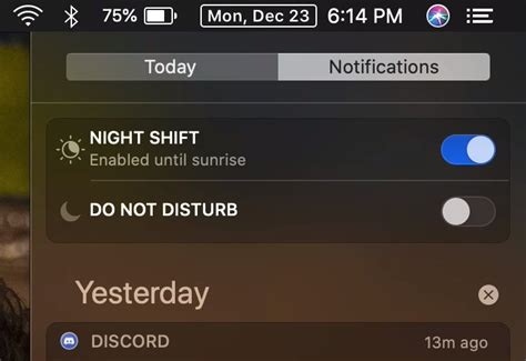 Big Fan Of The Notification Center Works Really Well Rmacos