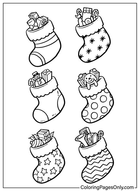 Christmas Stockings Coloring Page Png Coloring Pages Christmas