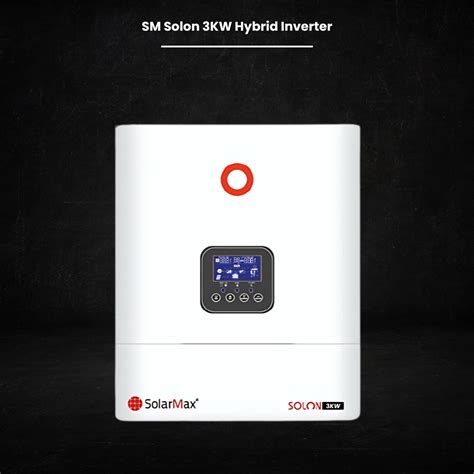 Solarmax Solon Dual 3kw Hybrid Inverter High Efficiency