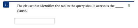 Solved Lu The Clause That Identifies The Tables The Query