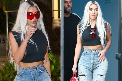 Kim Kardashian Sparks More Concern As Her Tiny Waist Drowns In Baggy