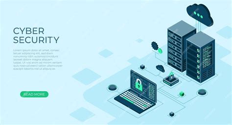 premium vector cyber data security internet security isometric