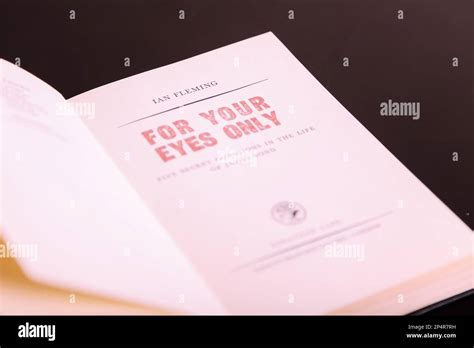 James Bond 007 Book For Your Eyes Only Five Secret Occasions In The