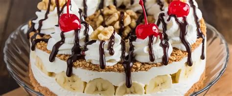 No Bake Banana Split Cake The Ultimate Dessert Delight