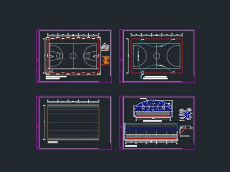 Cancha Multiple En Autocad Descargar Cad Gratis 20443 Kb Bibliocad