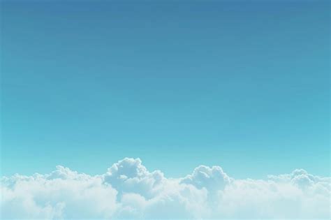 Blue View Empty Weather Long Landscape Premium Ai Generated Image