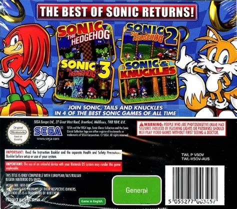 Sonic Classic Collection For Nintendo Ds Sales Wiki Release Dates