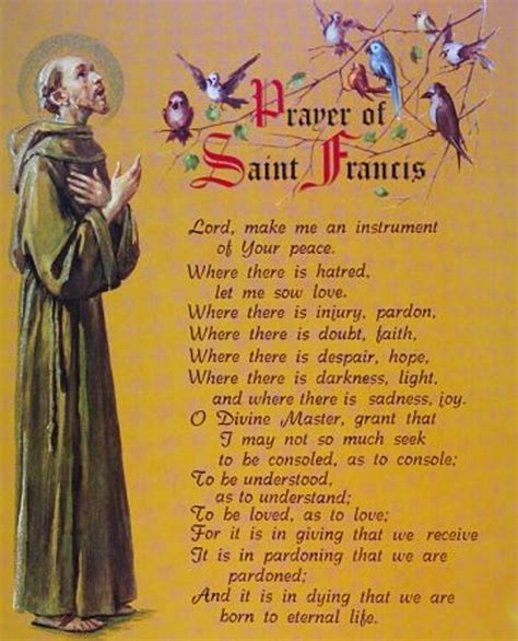 St Francis Of Assisi Prayer Life At Qiana Flowers Blog