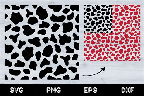 Seamless Cow Print Pattern Svg Graphic By Anuchasvg · Creative Fabrica