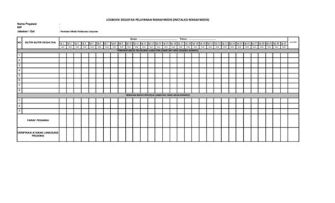format log book pdf