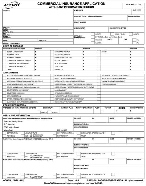 Printable Accord Form 125 Printable Forms Free Online