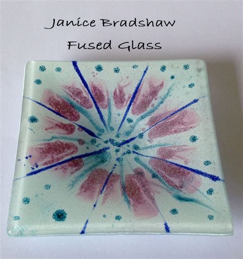 Spring Fused Glass And Enamel Tea Light Holder By Janice Bradshaw