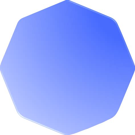 Oct Gono Degradado Azul N Oct Gono Degradado Png