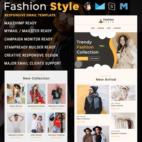 Fashion Style E Commerce Email Template Pennyblack Templates