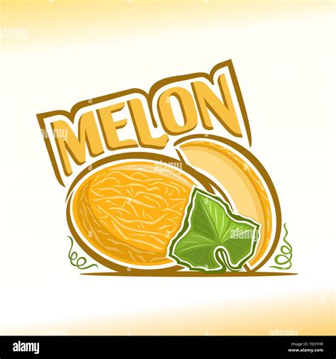 Vector Logo For Melon Stock Vector Image And Art Alamy
