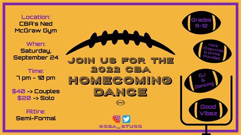 2022 Homecoming Dance Cba