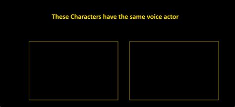 These Characters Have The Same Voice Actor Meme By Flyingfoxandbambi On