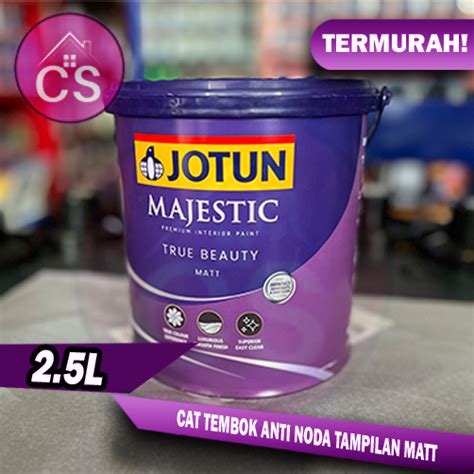 Jual CAT TEMBOK INTERIOR JOTUN MAJESTIC TRUE BEAUTY MATT 2 5 LITER