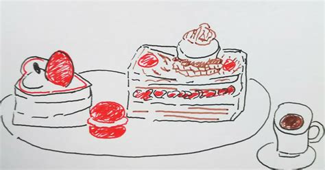 ケーキ 夜食はやっぱりケーキだね ️ 奈良屋宗助 木苺大福のイラスト Pixiv