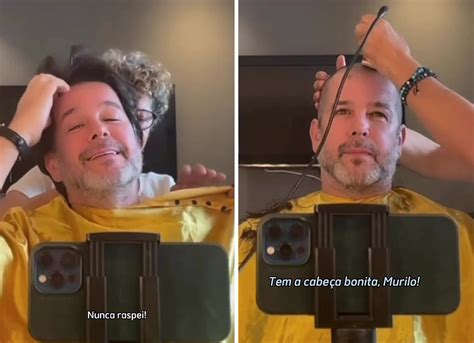 Murilo Benício Muda O Visual E Raspa A Cabeça Pela Primeira Vez Veja O