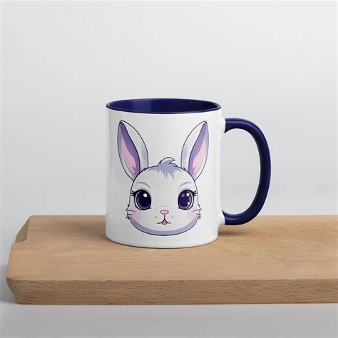Kawaii Bunny Mug With Color Inside — Kawaiiki Shop
