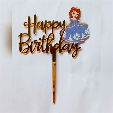 Jual Topper Toper Cake Hiasan Kue Ulang Tahun Acrylic Akrilik Karakter