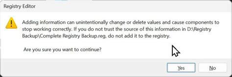 How To Quickly Backup And Restore Windows Registry