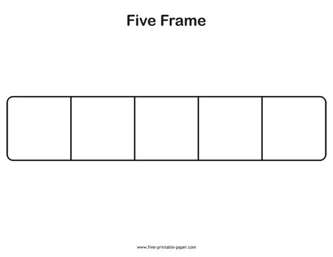 5 Frame Printable