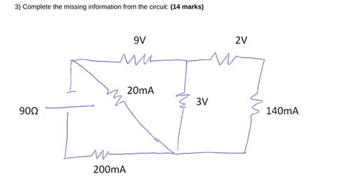 3 Complete The Missing Information From The Circuit