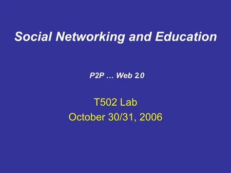 Socialnetworkinglab1030a Ppt