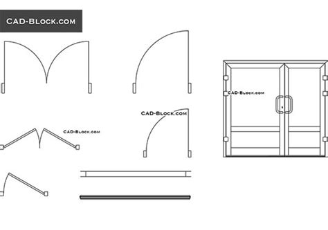 Sliding Glass Doors Cad Block Free Glass Door Ideas