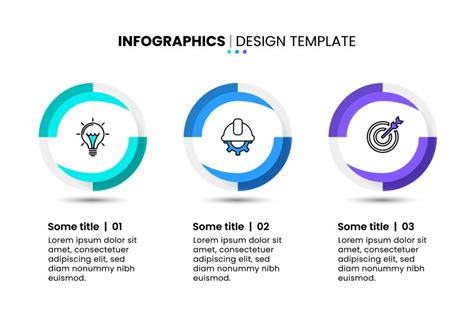 Infographic Template 3 3d Gear With Icons And Text
