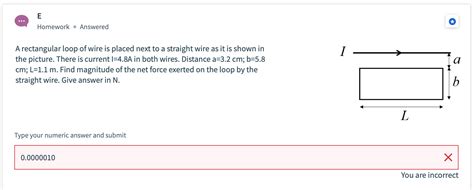 Solved E Homework Answered I A A Rectangular Loop Of Wire Chegg