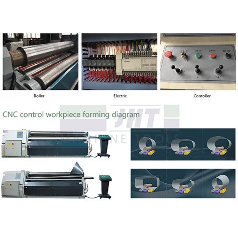 Jht W12 Series Cnc Hydraulic 4 Roller Steel Plate Rolling Bender