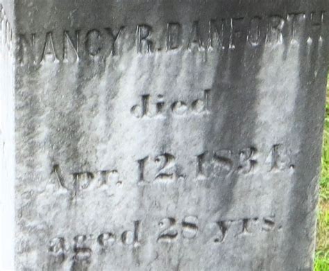 Nancy R Smith Danforth 1807 1834 Find A Grave Memorial