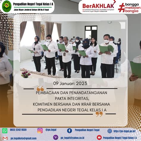 Pembacaan Pakta Integritas Dan Ikrar Bersama Serta Penandatanganan