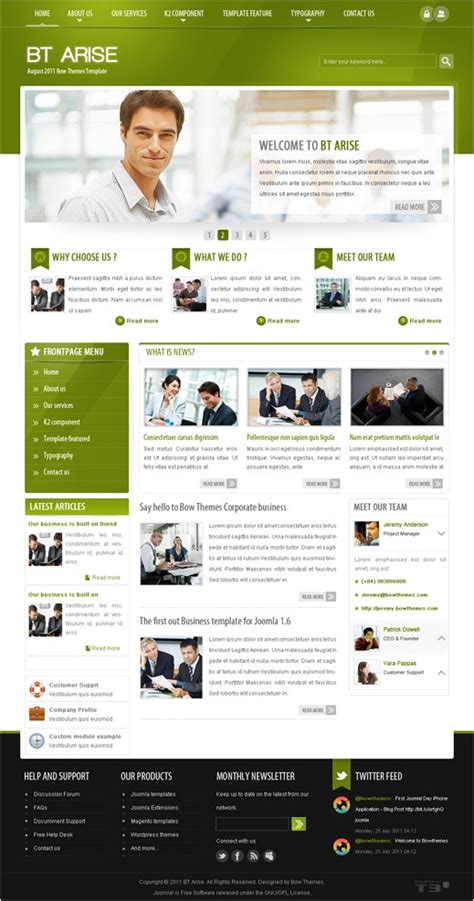 open source joomla templates williamson