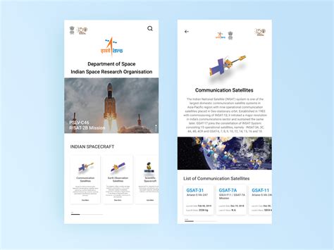 Isro App Concept Figma Hands On Leaning By Harsh Vardhan On Dribbble