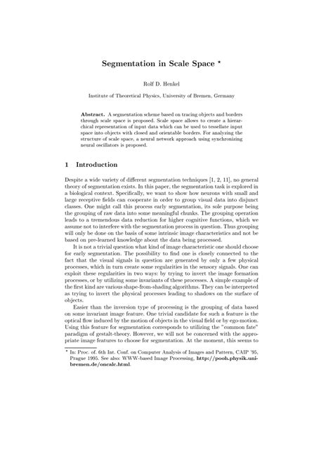 pdf segmentation in scale space