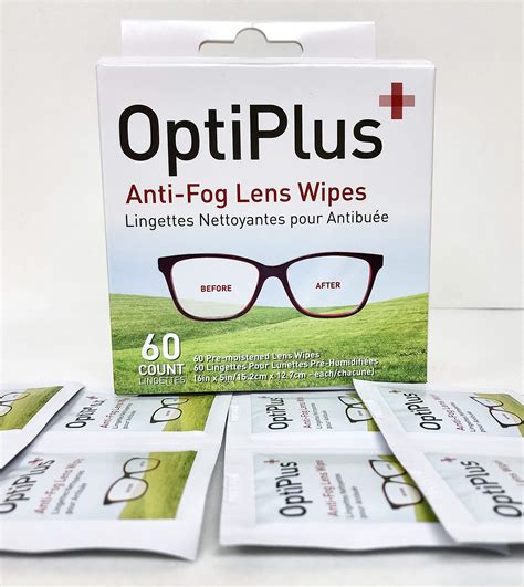 Anti Fog Spectacles Lens Wipes Optiplus Box Of 60 Wipes Buy Now With