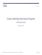 Guide CISCO Cisco Identity Services Engine Pdf Ordering Guide Cisco Identity Services Engine