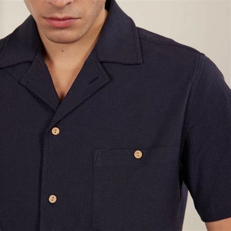 Percival Cuban Shirt Seersucker New With Tag Size Depop