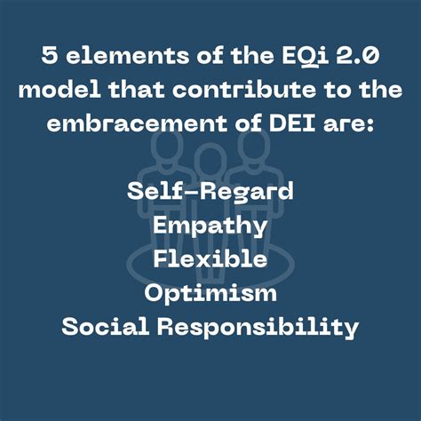Hile Rutledge On Linkedin 5 Elements Of The Eqi Model That Contribute To The Embracement Of Dei