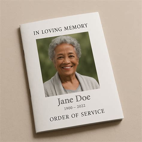 Funeral Program Printing Celebration Of Life Centex Printing