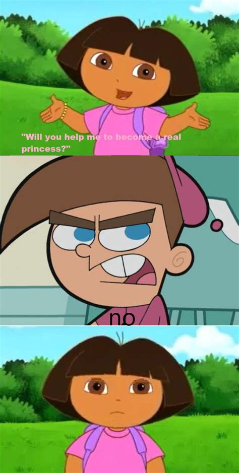 Reupload Who Said No To Dora Blank Meme By Tim By Julinhafidelis On Deviantart