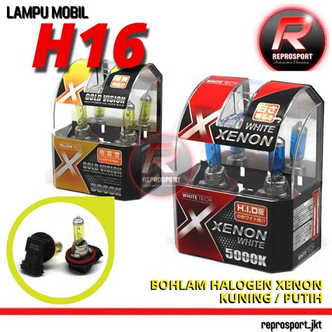Jual LAMPU MOBIL H16 BOHLAM HALOGEN XENON PUTIH KUNING Shopee